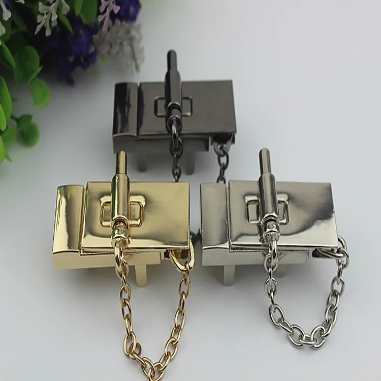 5pcs Rectangle Handbag Twist Lock Buckles Switch Bags Clasp Button DIY ...