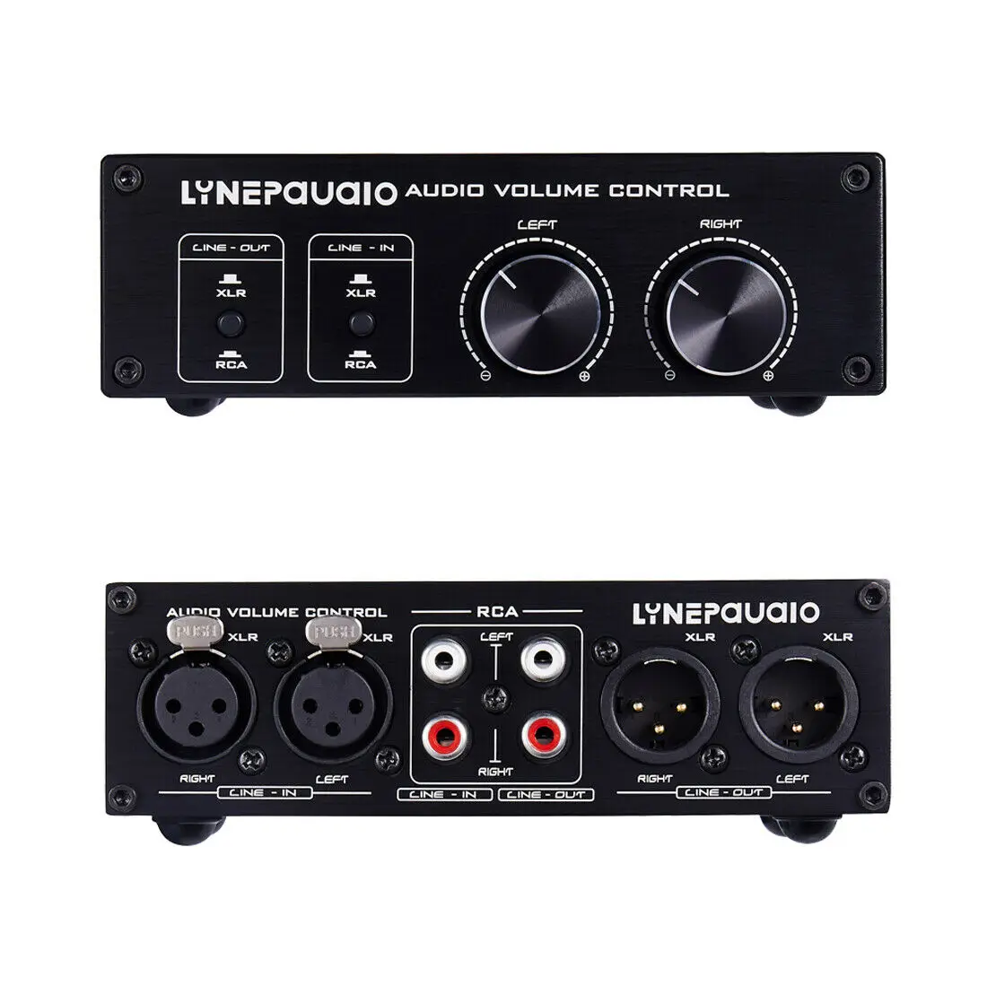 2-in-2-out Analog Audio Switcher Box Xlr /rca With Volume Control ...