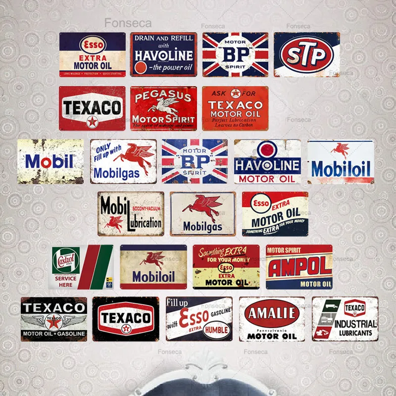 Amalie Motor Oil Sign Metal Poster Tin Sign Bar Man Cave Vintage Style ...