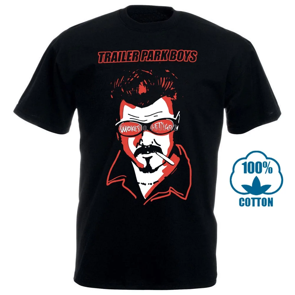 Trailer Park Boys Ricky Smokes Let S Go Sunglasses Men'S T Shirt Black ...