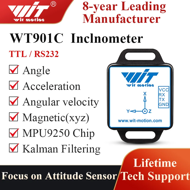 WitMotion-WT901C-9-Axis-Vibration-Inclinometer-MPU9250-High-Stability ...