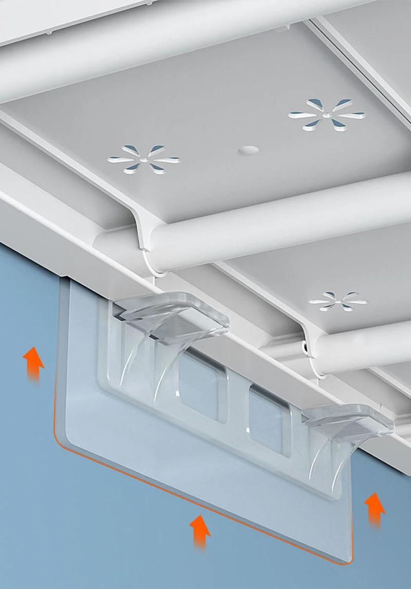 Étagère Bibliothèque - Crochets adhésifs - Support pour placard - Blanc ...