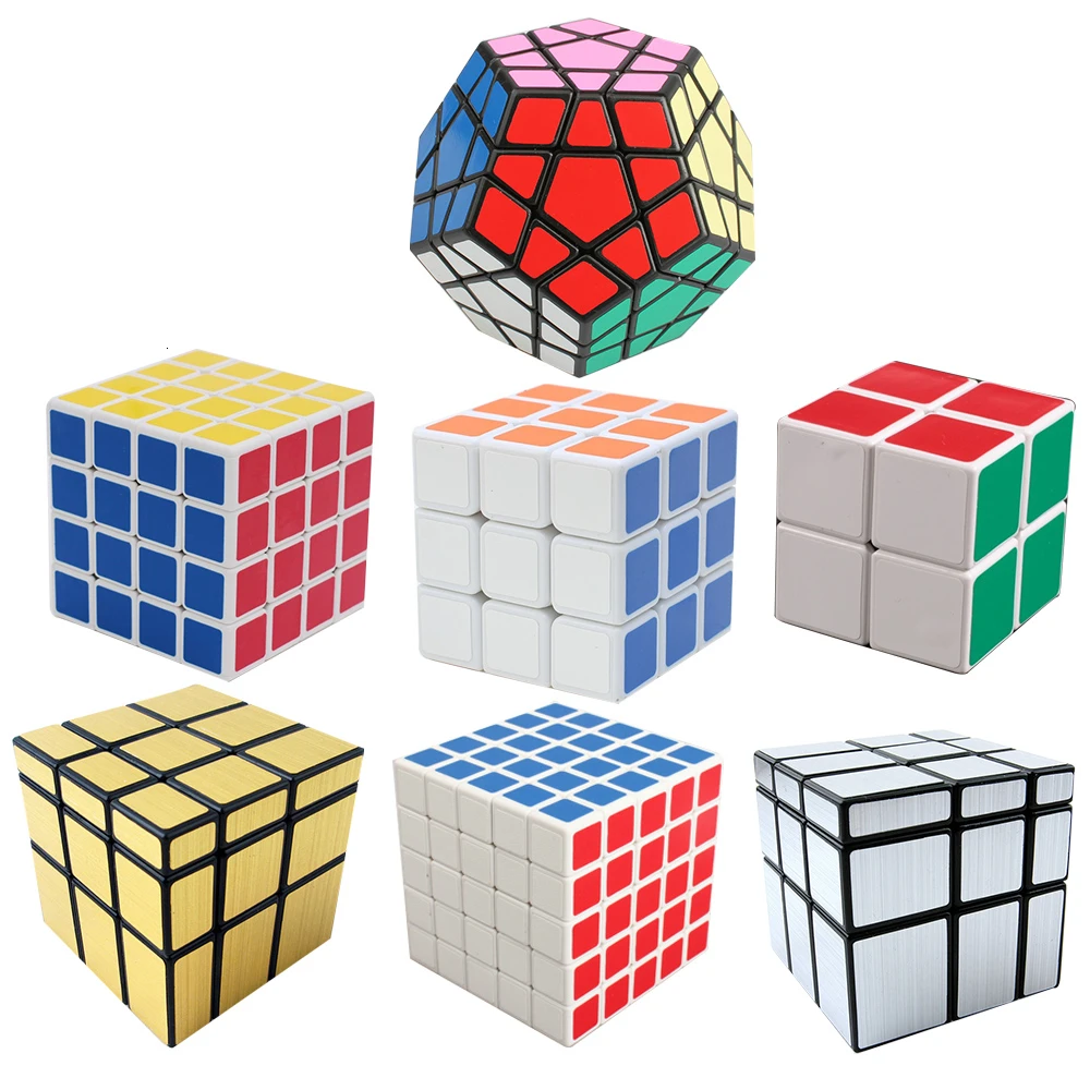 3x3x3 Magic Cube Stickerless Cube Magic Mirror Cubes Puzzle ...