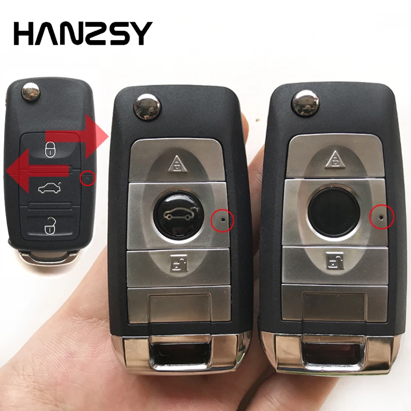 Modifed Remote Key Fob Shell For Volkswagen Vw Passat B5 B6 Golf 4 5 ...