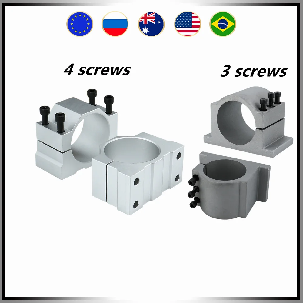 CNC-Spindle-mount-Aluminum-52mm-55mm-65mm-80mm-100mm-bracket-spindle ...
