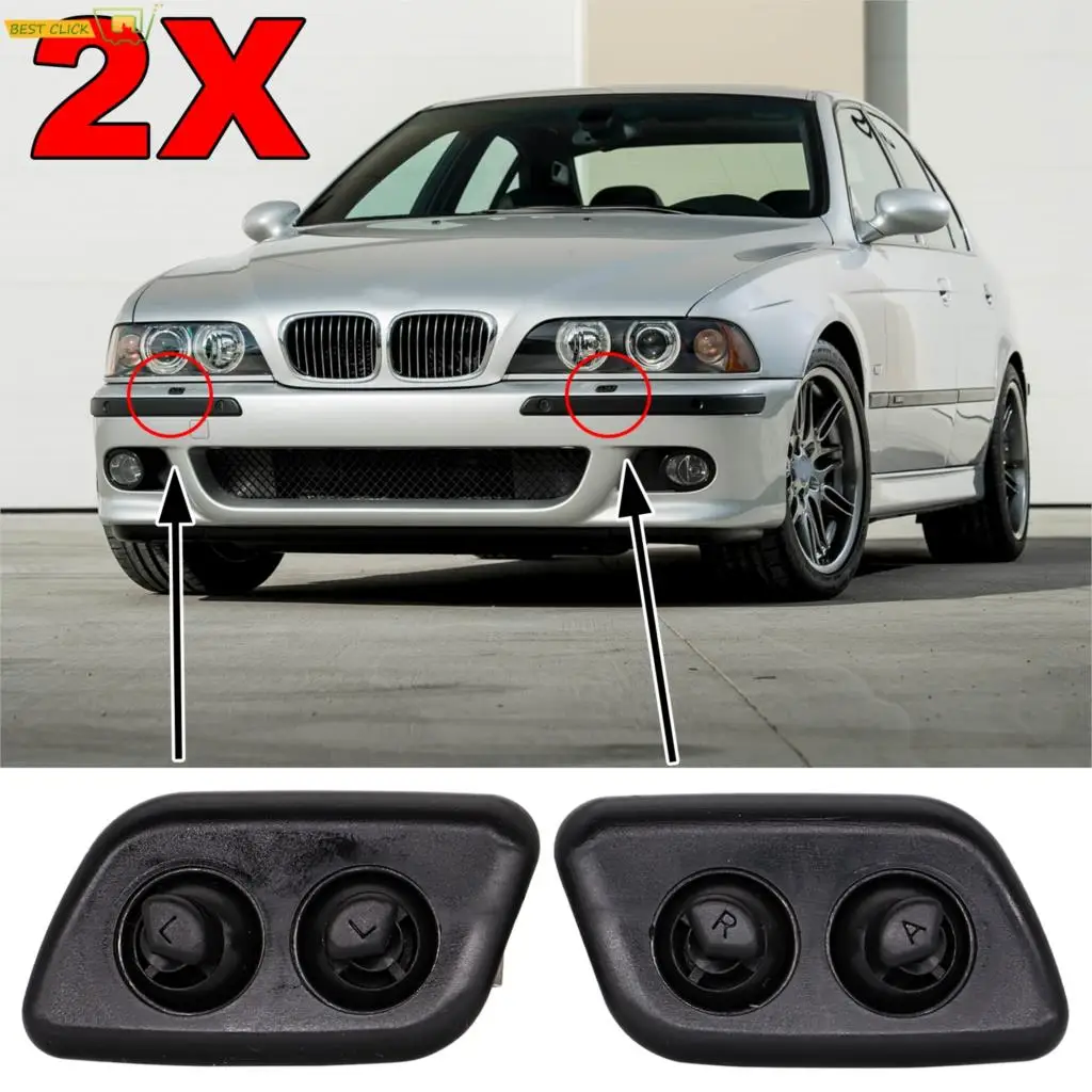 2pcs-Left-Right-Headlight-Washer-Nozzle-For-For-BMW-5-Series-E39-525i ...