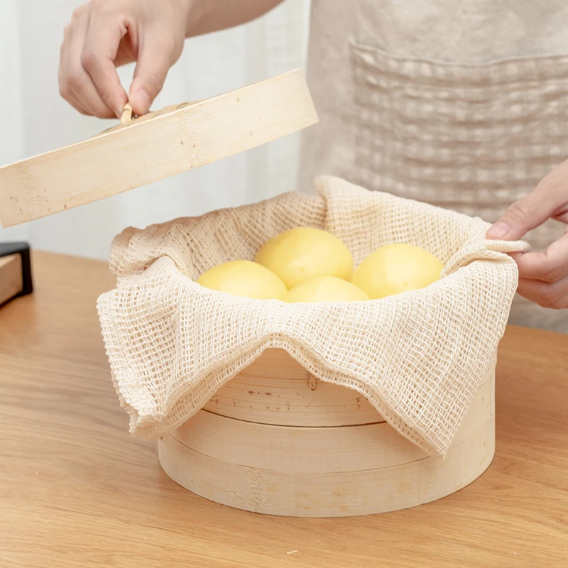 Japan Household Cotton Non-stick Steamer Mat Steamed Cloth Steamed Buns ...