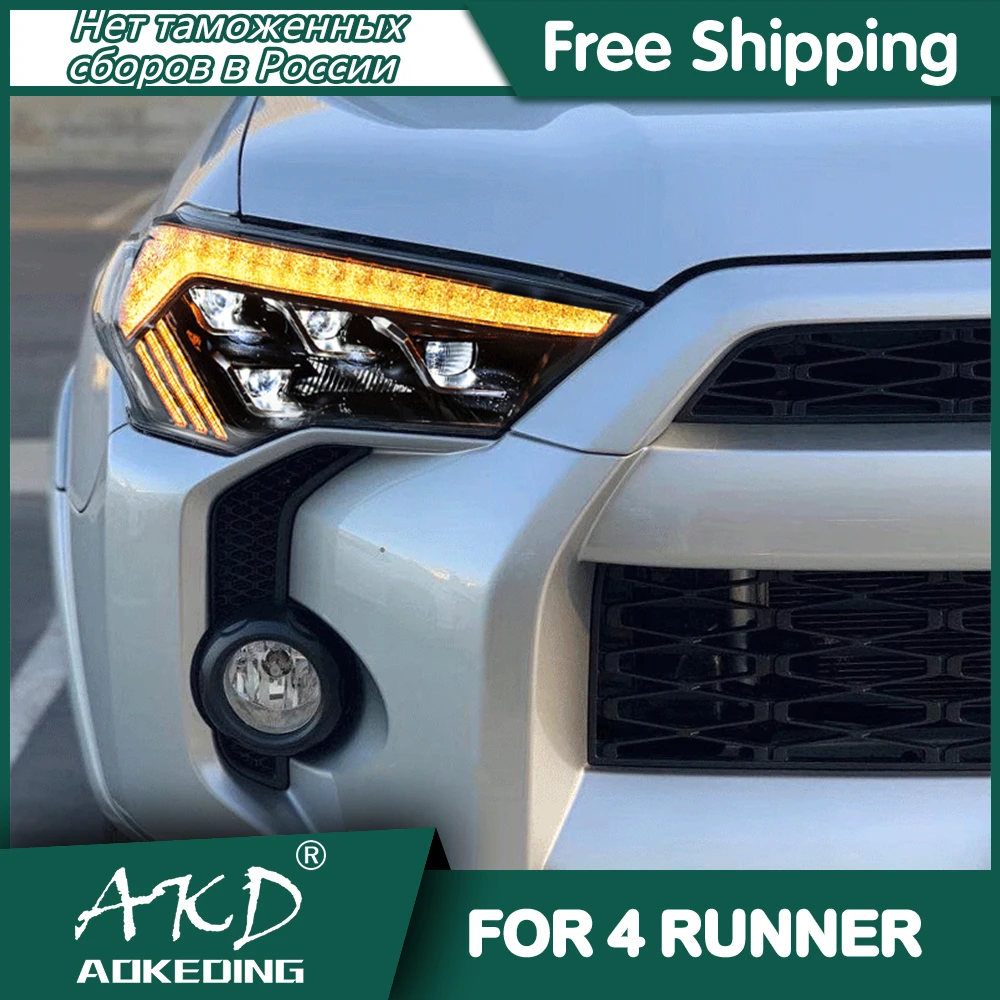 For Car Toyota 4 Runner Headlights 2014-2020 Drl Day Running Light Led ...
