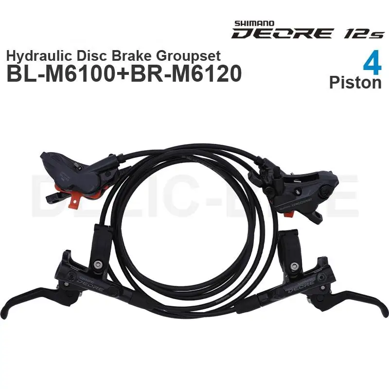 SHIMANO DEORE M6100 M6120 Hydraulic Disc Brake Groupset with M6100 ...
