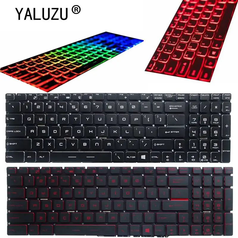 Us Crystal Rgb With/without Backlit Colorful Keyboard For Msi Gt62 Gt72 ...