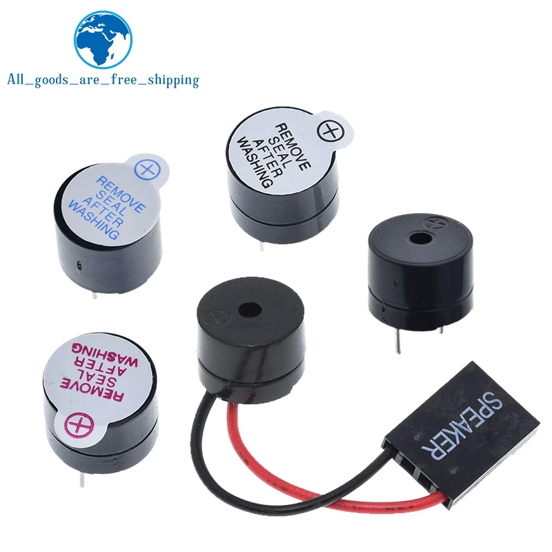 10pcs 3v 5v 12v Active Buzzer Magnetic Long Continous Beep Tone 12*9 ...