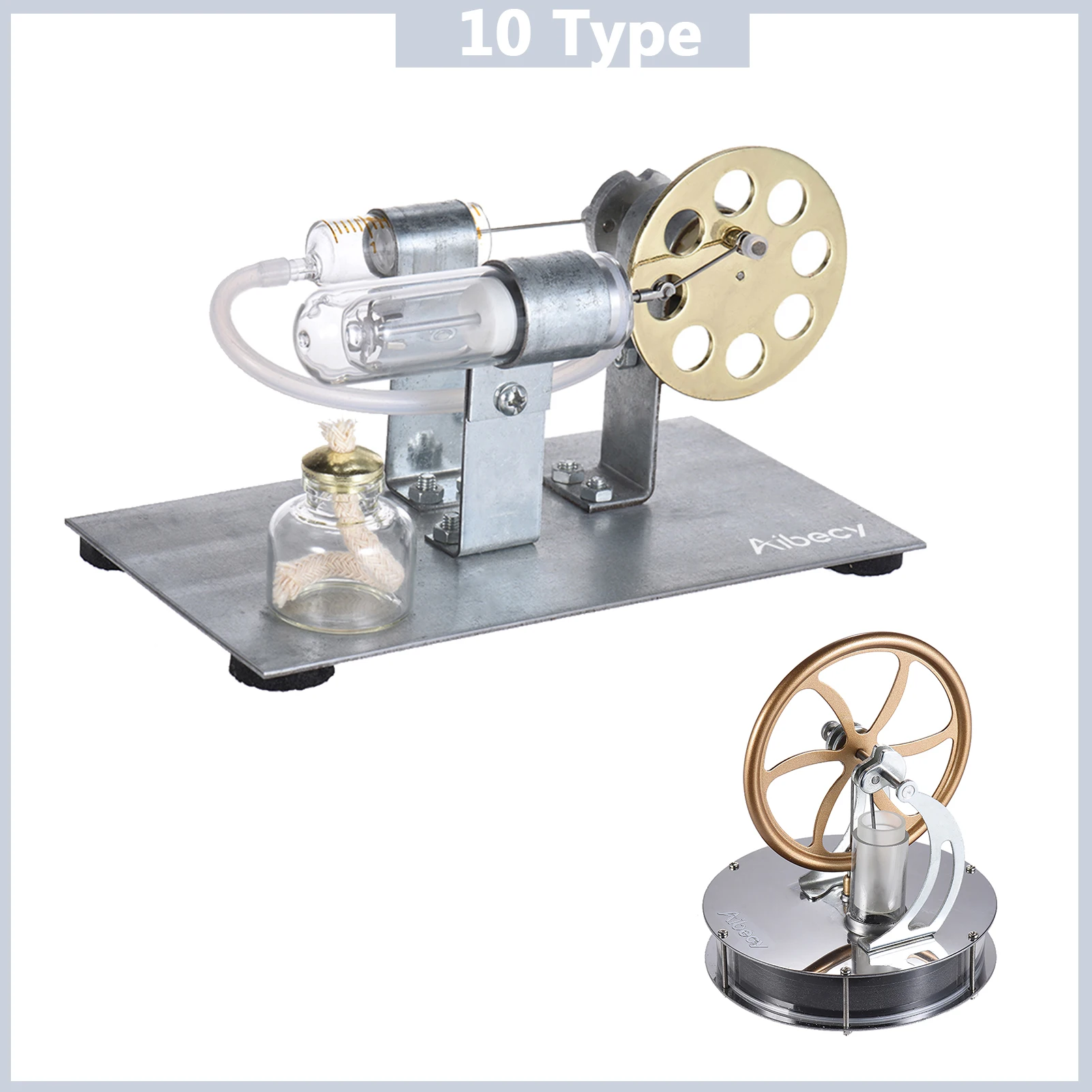 Hot-Air-Stirling-Engine-Motor-Model-Dollar-Flywheel-Design-Educational ...