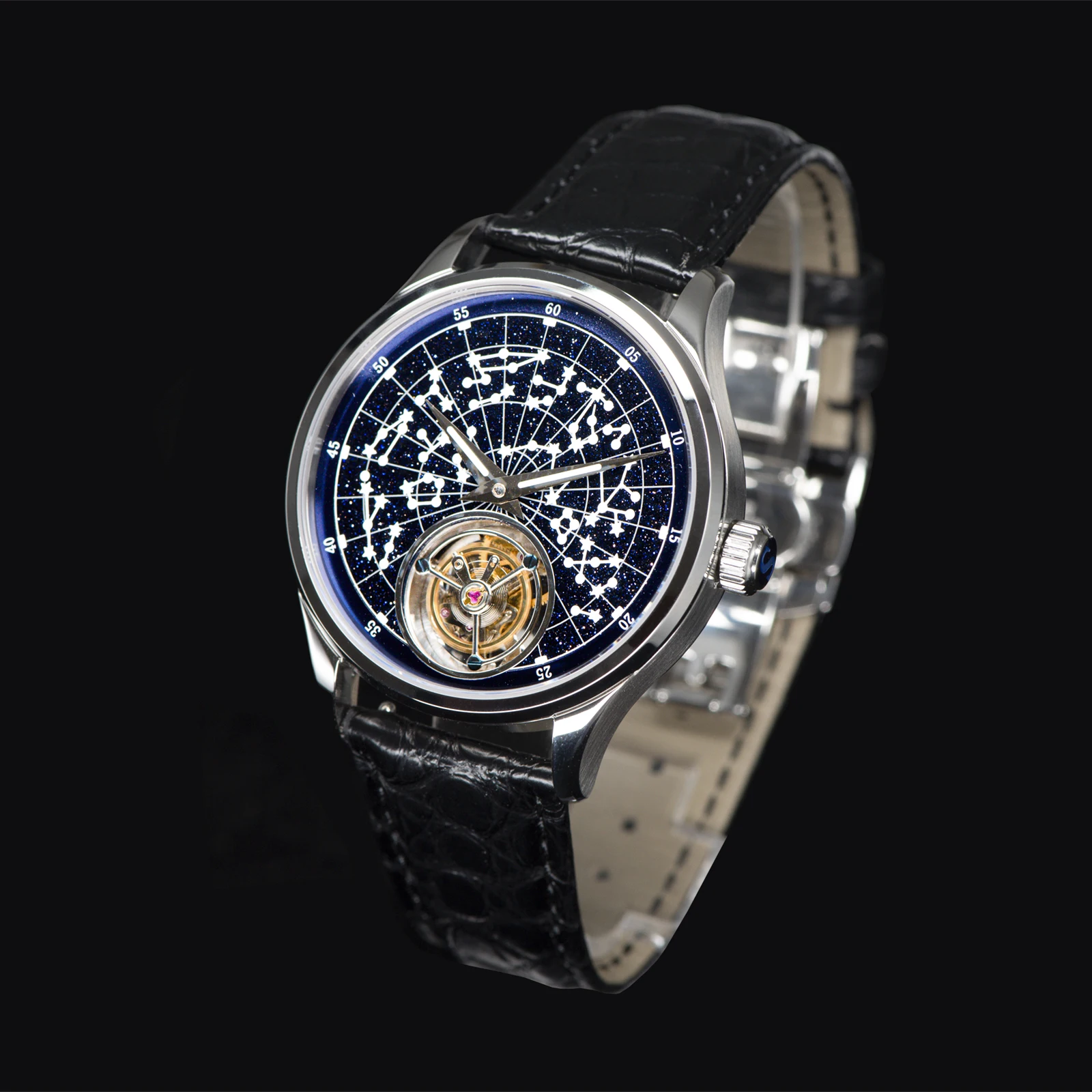Sugess Tourbillon Watch Seagull St8230 Handwinding Mechanical Movement ...