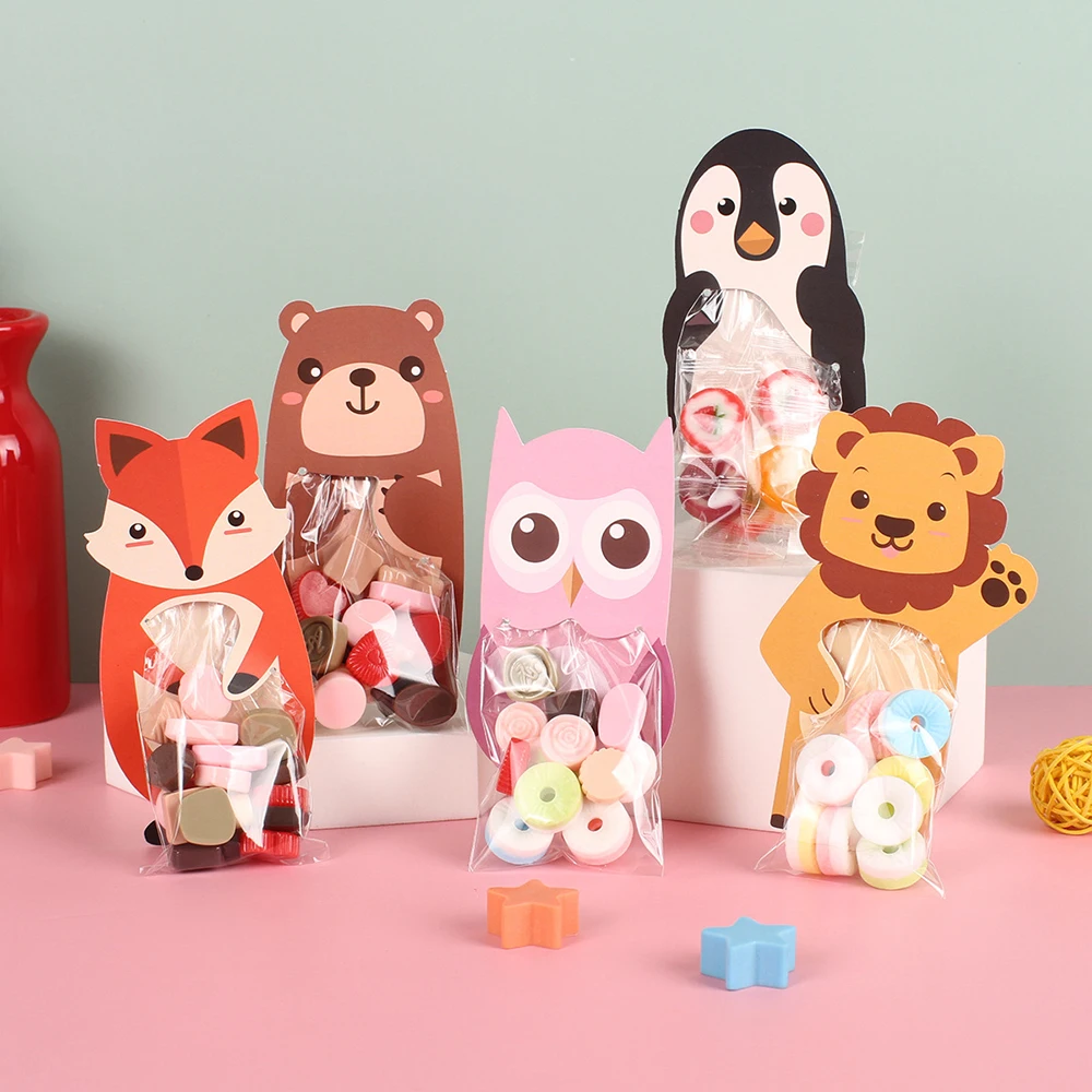 10pcs-Cartoon-Animal-Gift-Bags-Candy-Bags-for-Birthday-Party-Baby ...