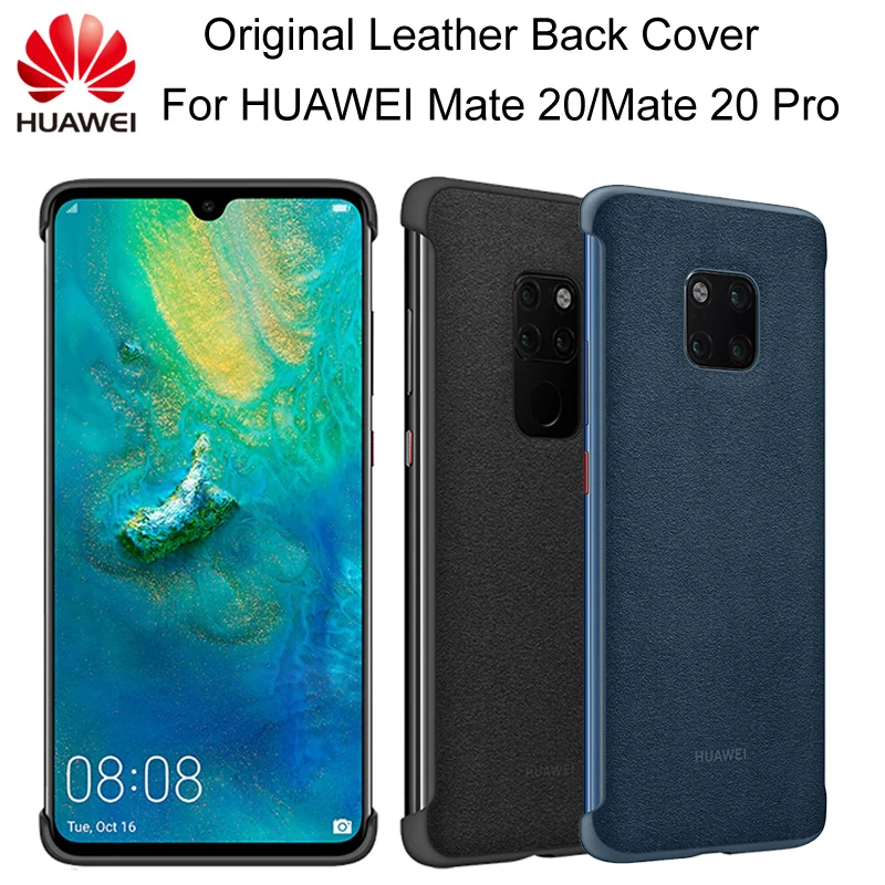 Original Official HUAWEI Mate 20 Mate 20 Pro Case PU Leather Back Cover Protective Shell For ...