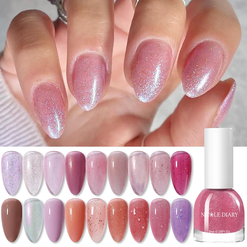 Nicole Diary Iridescent Flakies Chameleon Nail Polish Wonderworld Series Sequins Nail Art ...