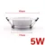 Led Downlight 5w 7w 9w 12w 15w 18w Recessed Round Led Ceiling Lamp Ac ...