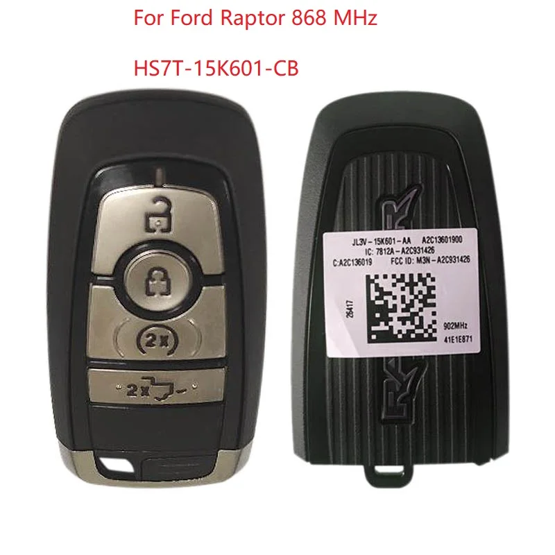 CN018123-For-Ford-Raptor-868-MHz-Original-Smart-Key-FOB-4-Button-Part ...