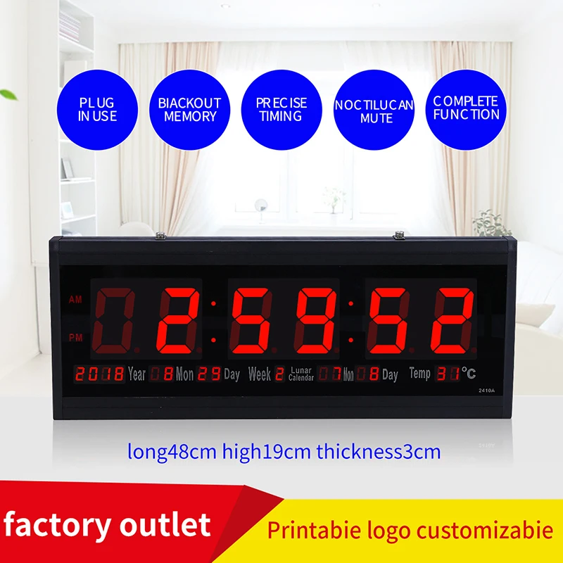 Digital-LED-Digital-Clock-Custom-Gym-Sports-Wall-Clock-Sports-Training ...