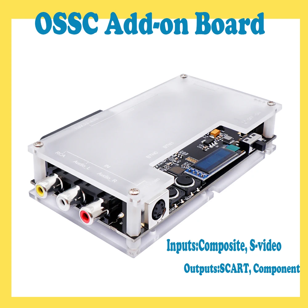 OSSC Add-on Board Linedouble and Smoothing Mode with Composite and S ...