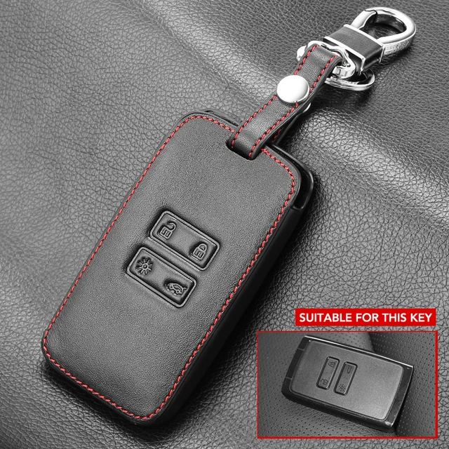 Genuine Leather Car key Card Cover Case fit for Renault Koleos Kadjar ...