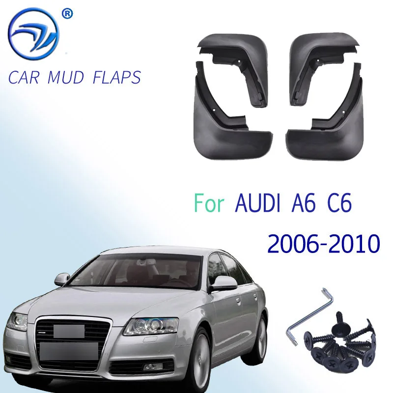Fit For Audi A6 C6 2006 2007 2008 2009 2010 Sedan Mud Flaps Splash ...