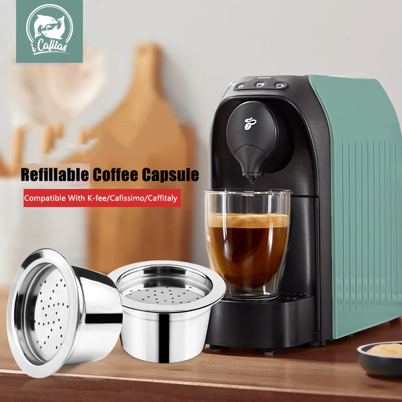 Stainless Steel Refillable Coffee Capsule For K fee Cafissimo Caffitaly ...
