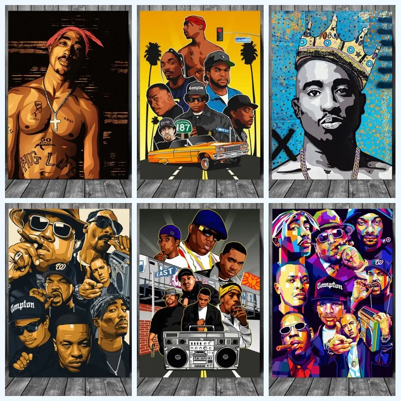 East Coast Rappers Collage