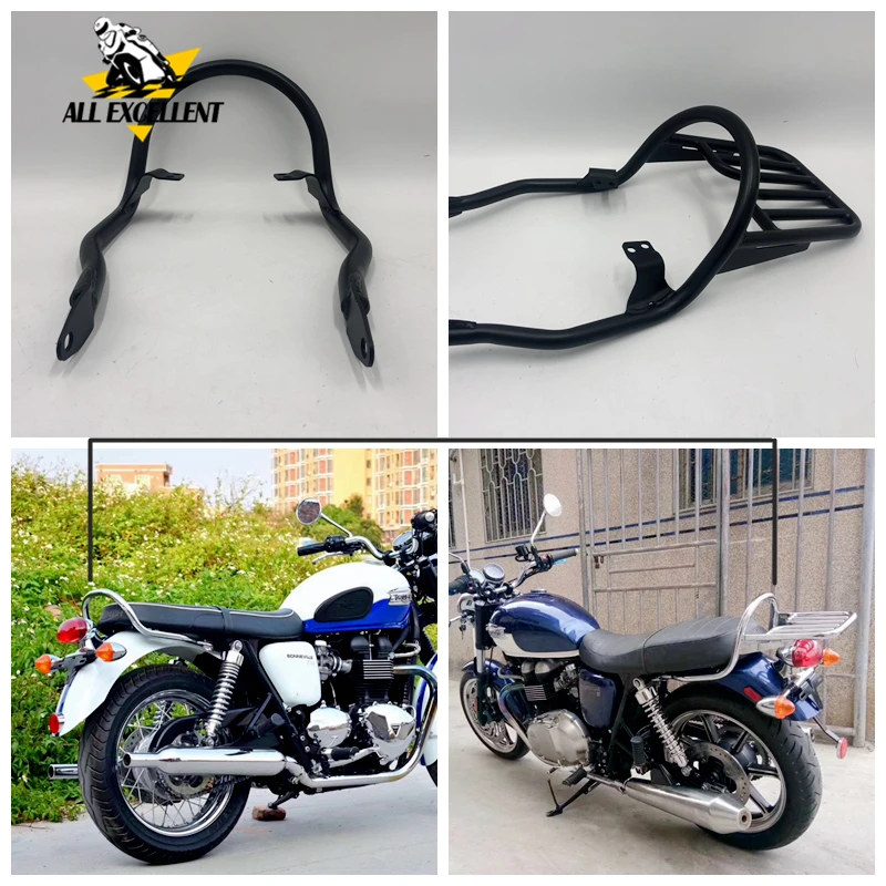 Triumph Bonneville Scrambler Thruxton Black Rack | Reviewmotors.co