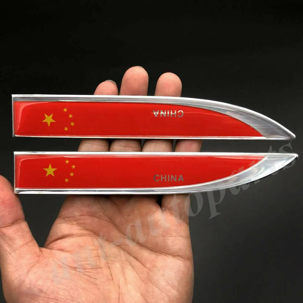 China-Chinese-Flag-Car-Auto-Fender-Auto-Side-Emblem-Skirts-Badge-Decals ...