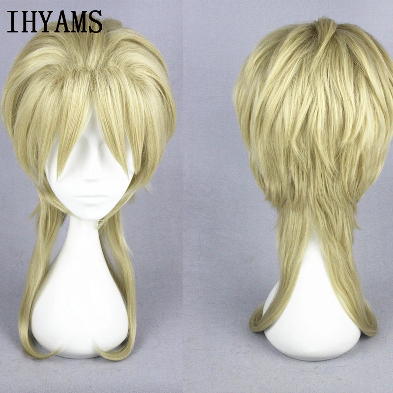 45cm Blonde Medium Hairstyle Jojo's Bizarre Adventure Dio Brando ...