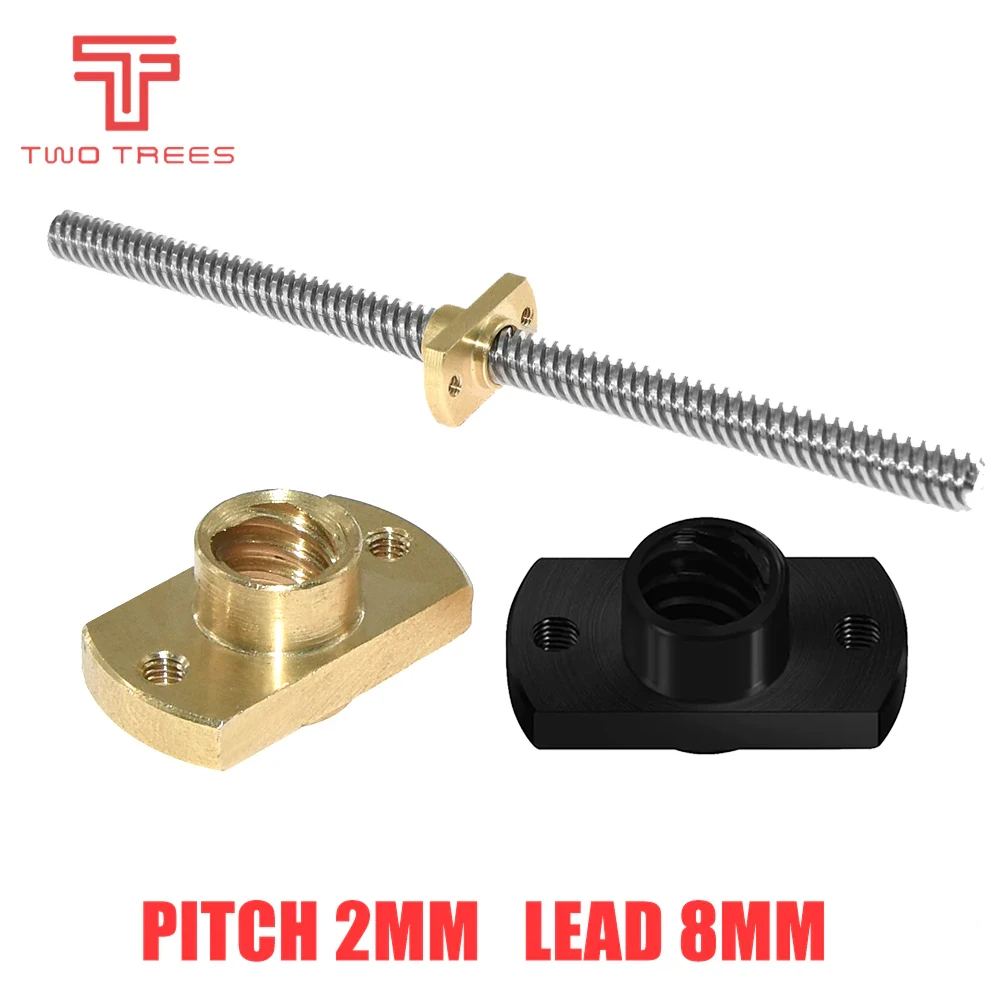 T8 Lead Screw Brass Nut Pitch 2mm | 3d Printer Lead Screw T8 2mm - T8 Lead Screw Nut - Aliexpress