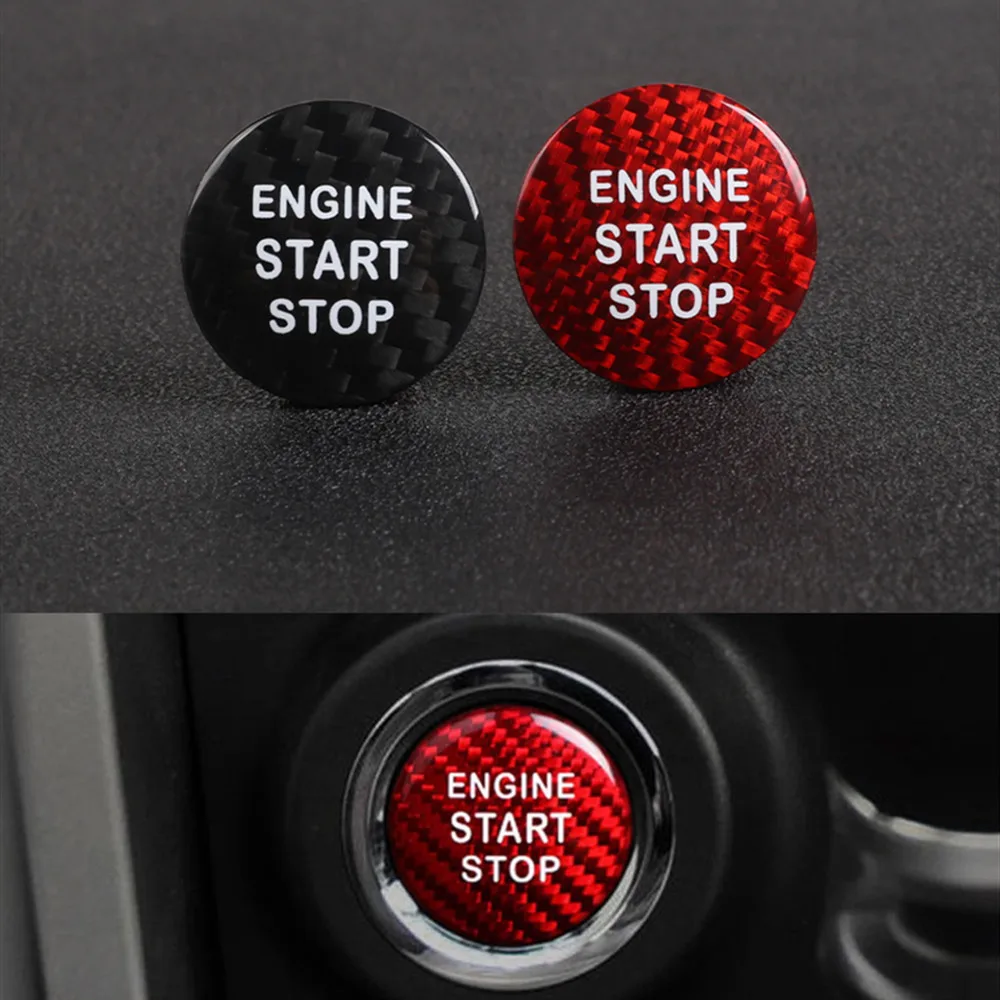 Carbon-Fiber-Engine-Start-Stop-Button-Cover-Sticker-For-Subaru-BRZ-For ...