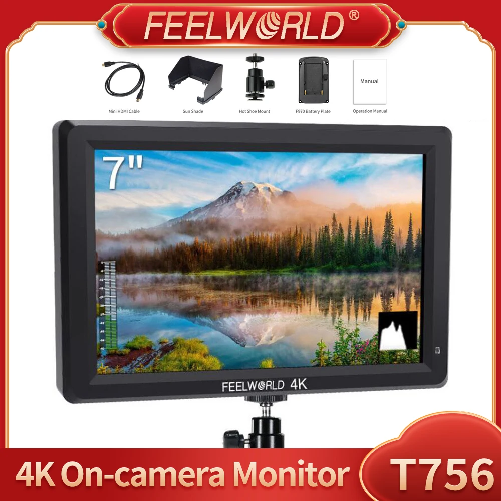 Feelworld T756 7 Inch Ips On Camera Field Monitor Dslr 4k Hdmi Full Hd ...