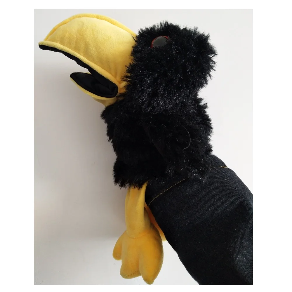 New style Plush Crow toy Action & Toy Figures Hand puppet cute plush ...