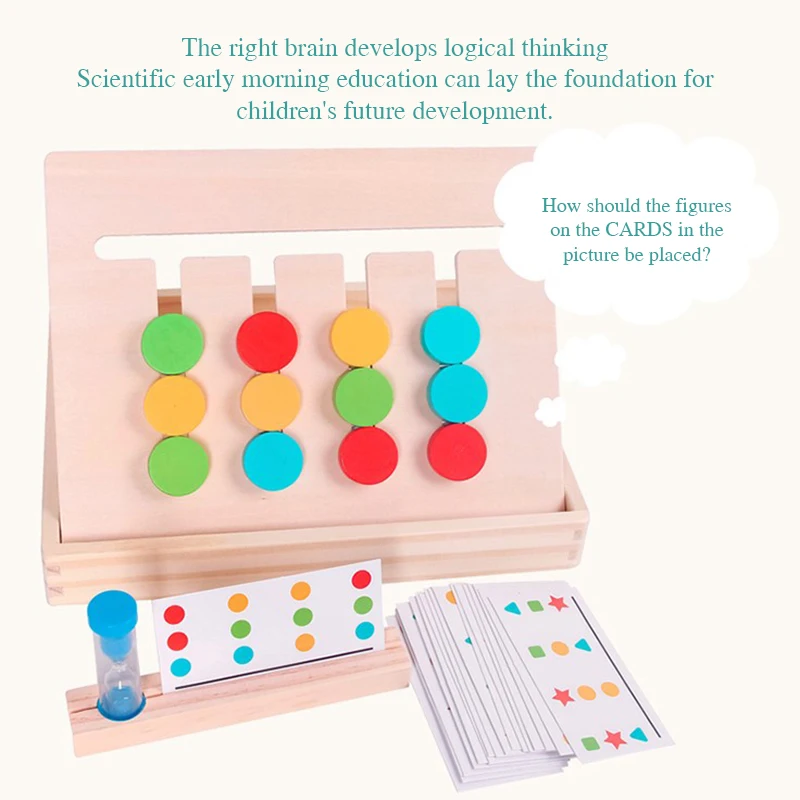 Slide Puzzle Color & Shape Matching Brain Teasers Logic Game Education ...