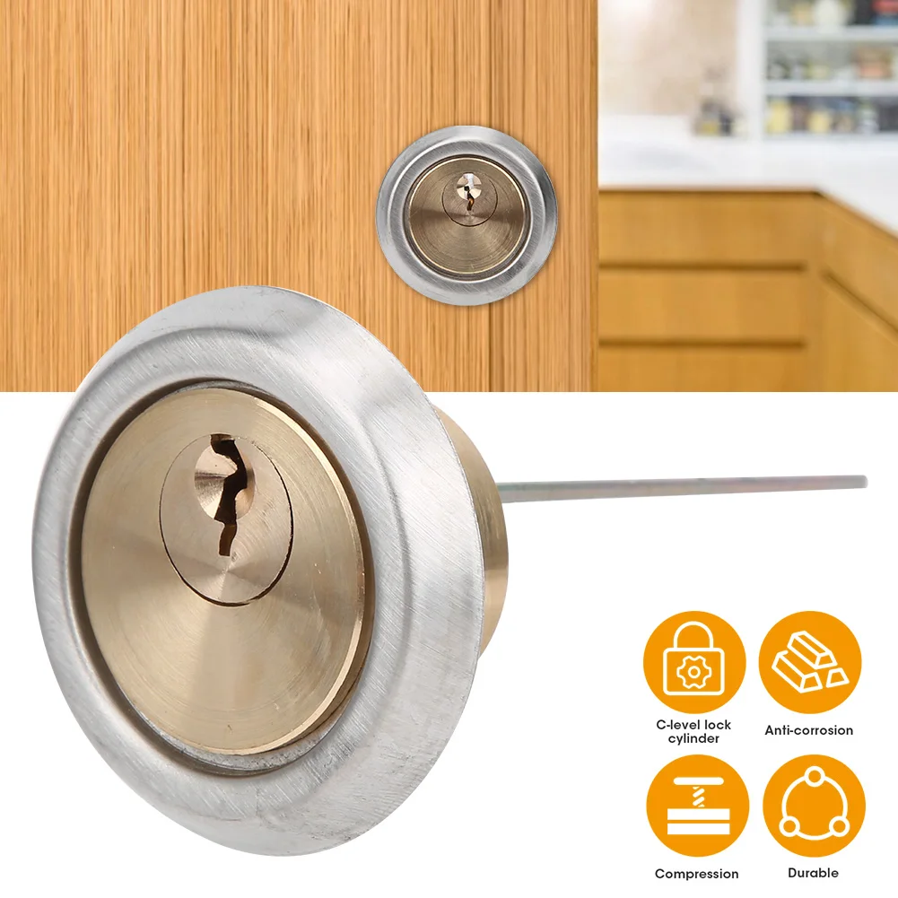 Mechanical-Lock-Copper-Security-Lock-Round-Anti-Theft-Interior-Door ...