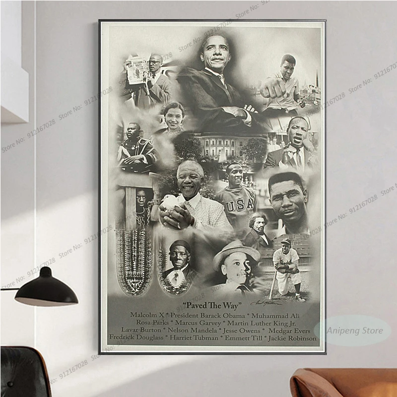 Malcolm X And Martin Luther King Painting