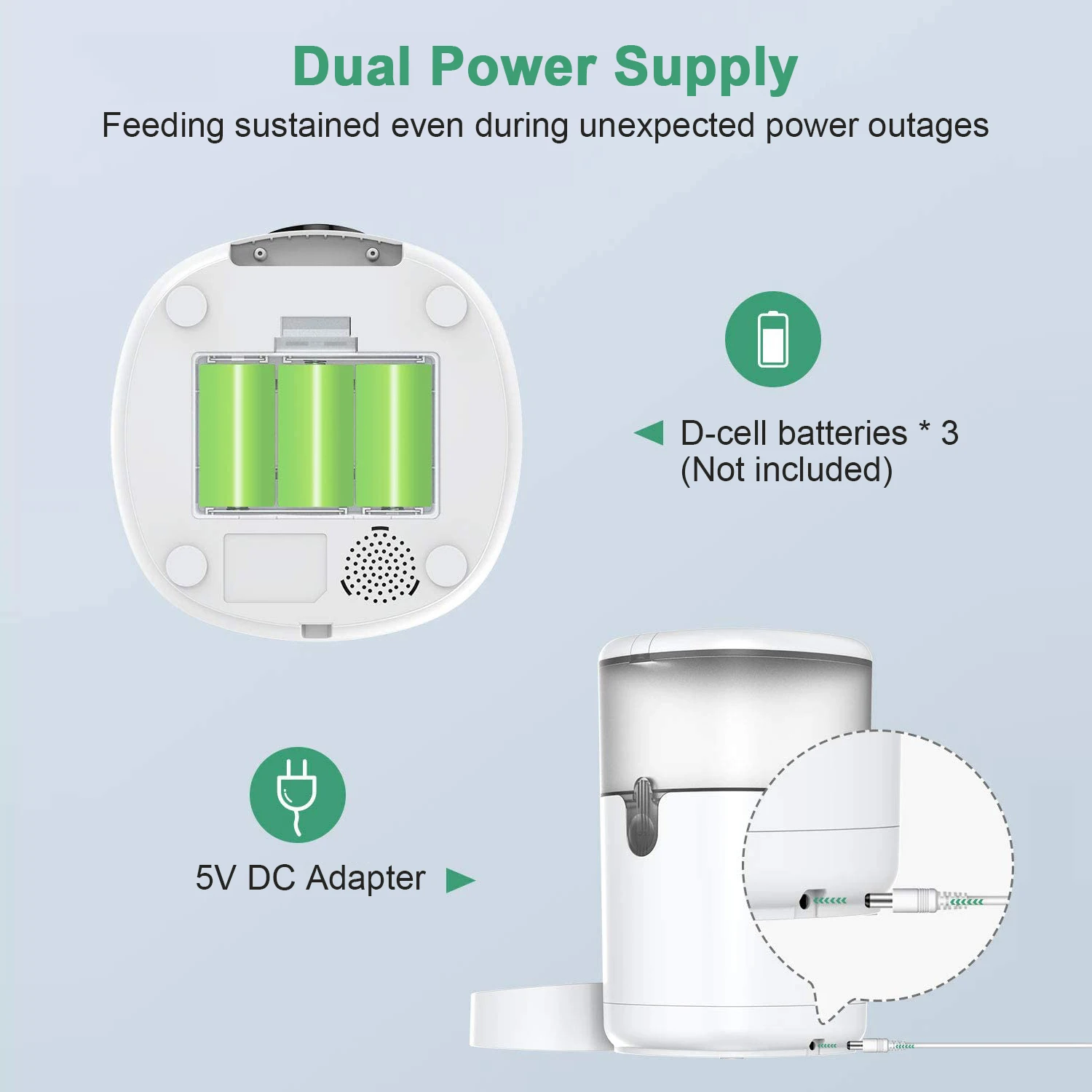 WiFi Automatic Feeder with Timer Function and Remote Control of The App ...
