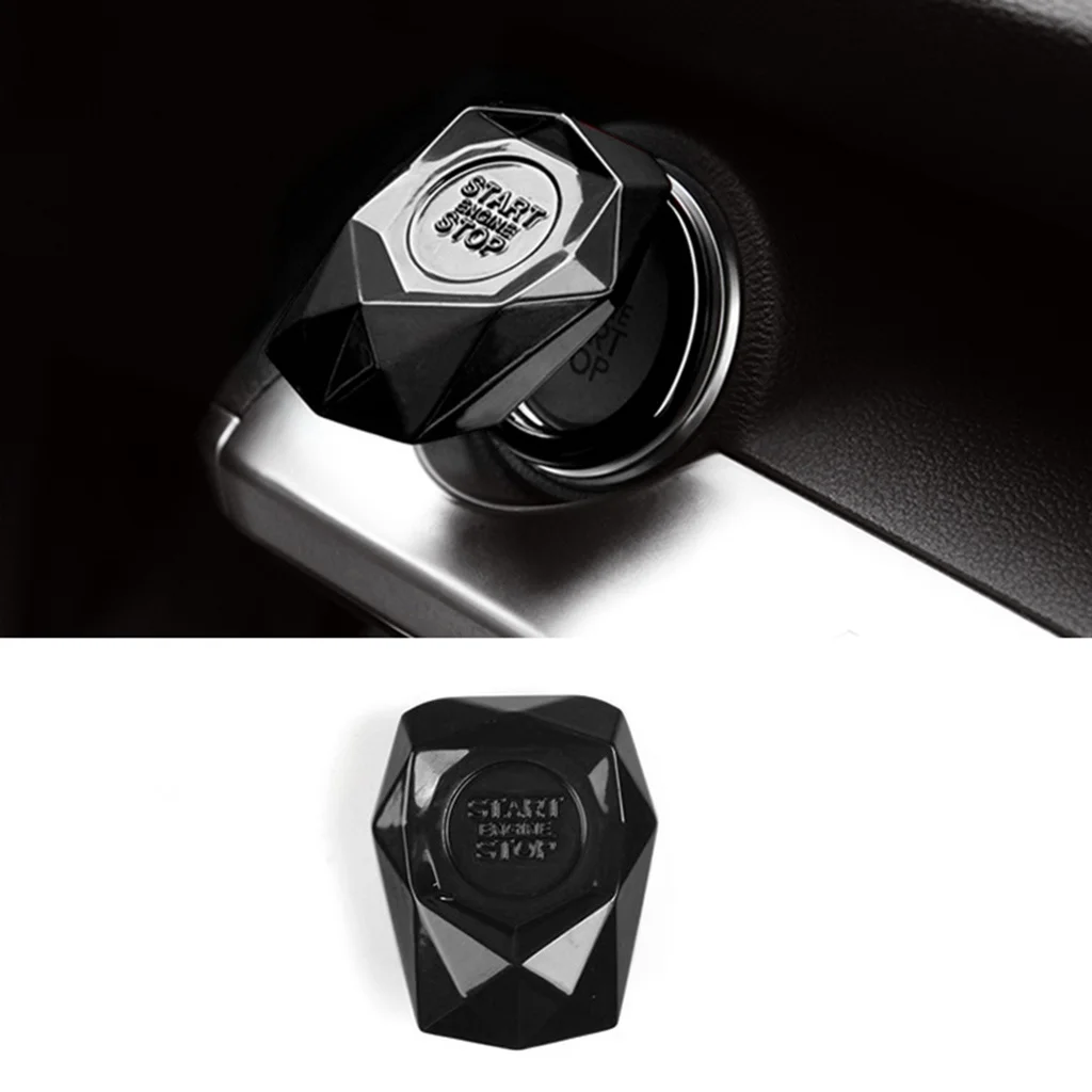 Durable Alloy Car Engine Start Button Cover Interior Decorative Trim ...