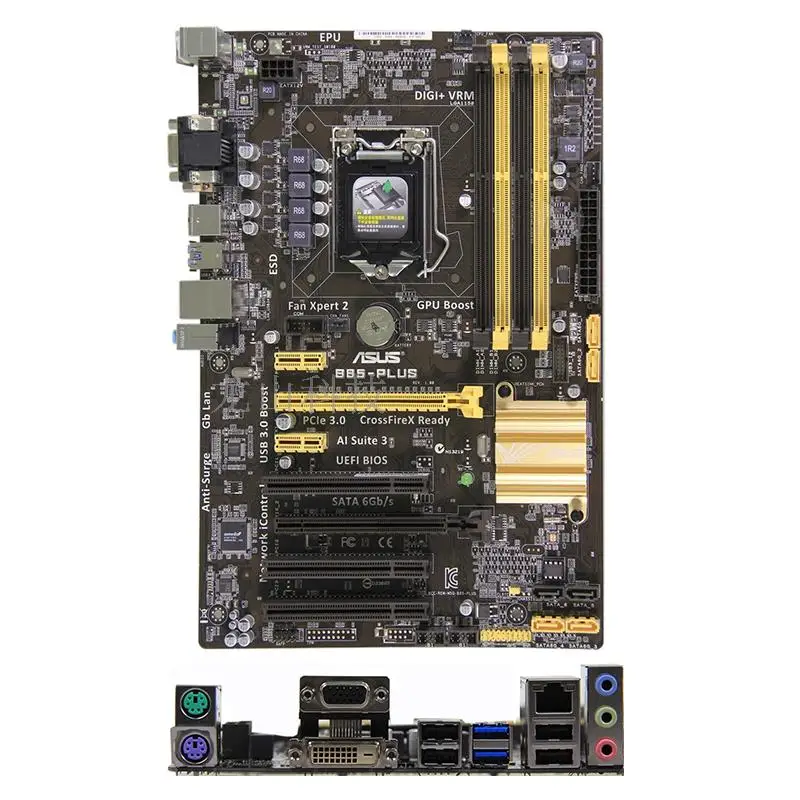 Used, for Asus B85-PLUS Desktop Motherboard B85 Socket LGA 1150 i7 i5 ...