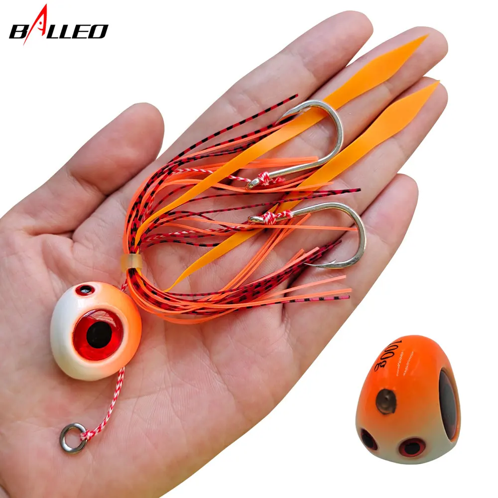 Deep sea Kabura jigging 120g/150g/200g metal slow jig head with rubber ...