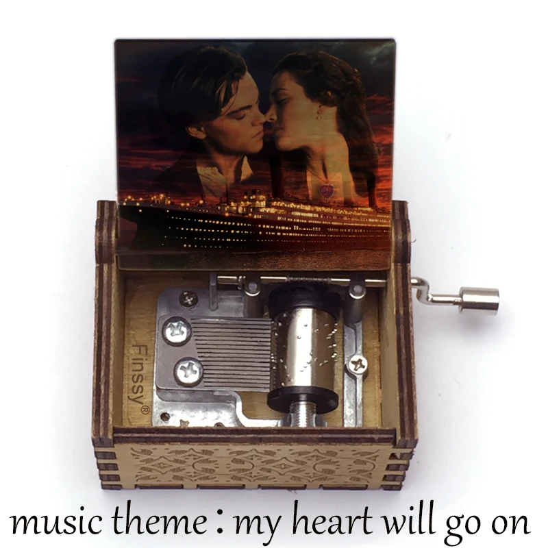 The Titanic Movie Theme Music Box My Heart Will Go On creative print ...