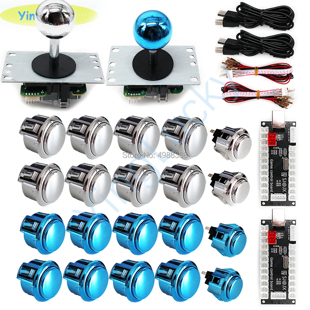 Joysticks Kit Copy Sanwa Jlf-tp-8yt Joystick Obsj-30 Buttons Usb Zero ...