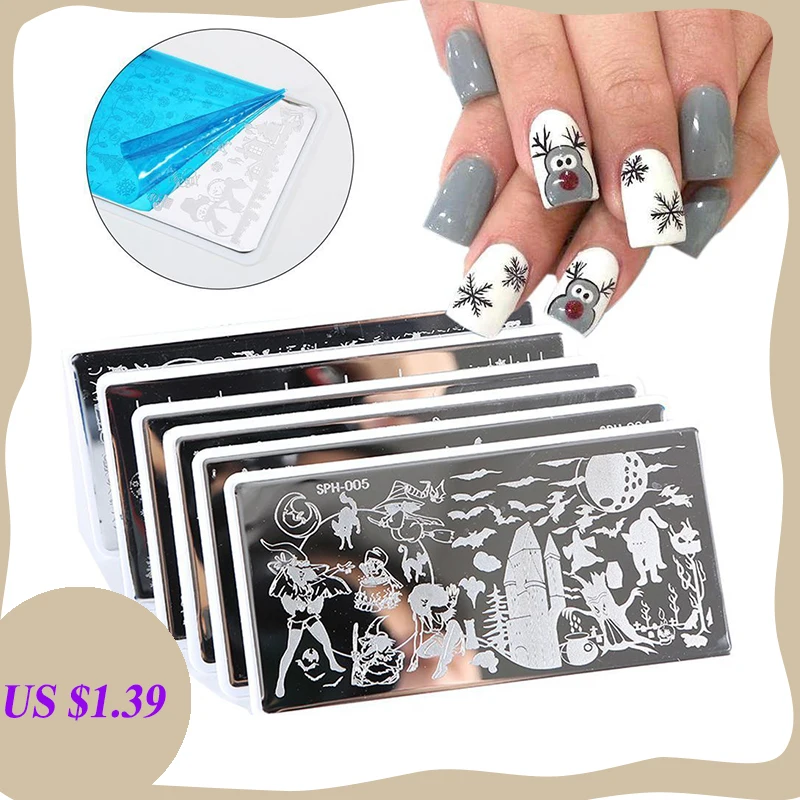 6-12CM-Nail-Stamping-Plates-Multi-Beautiful-Pattern-Image-Stamping ...