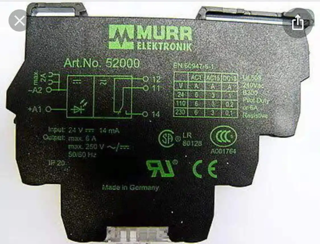 MURR ELEKTRONIK 51508 51140 51551 51320 D-71570 OPPENWEILER controlador ...