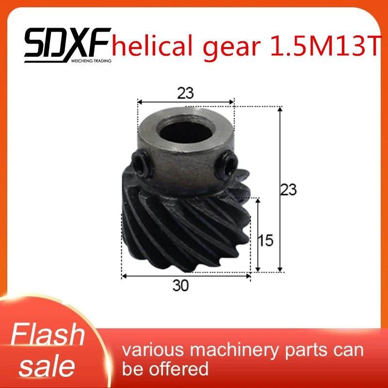 45 grad, Ein stück, links helical getriebe, 1,5 M13T, kann verwendet ...