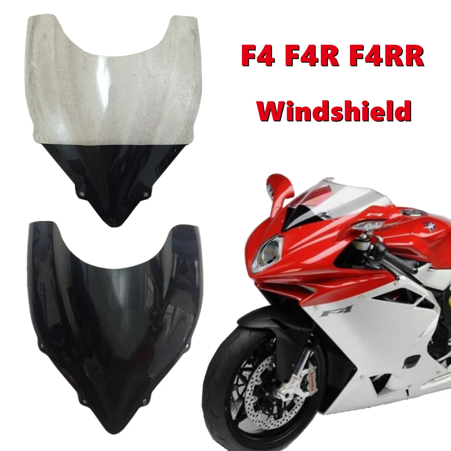 Motorcycle For MV Agusta F4 F4R F4RR RR Screen Deflectors Windshield ...