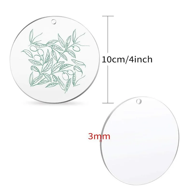 Blank Clear Acrylic Round Circle | Clear Acrylic Circle Disc | Plastic ...