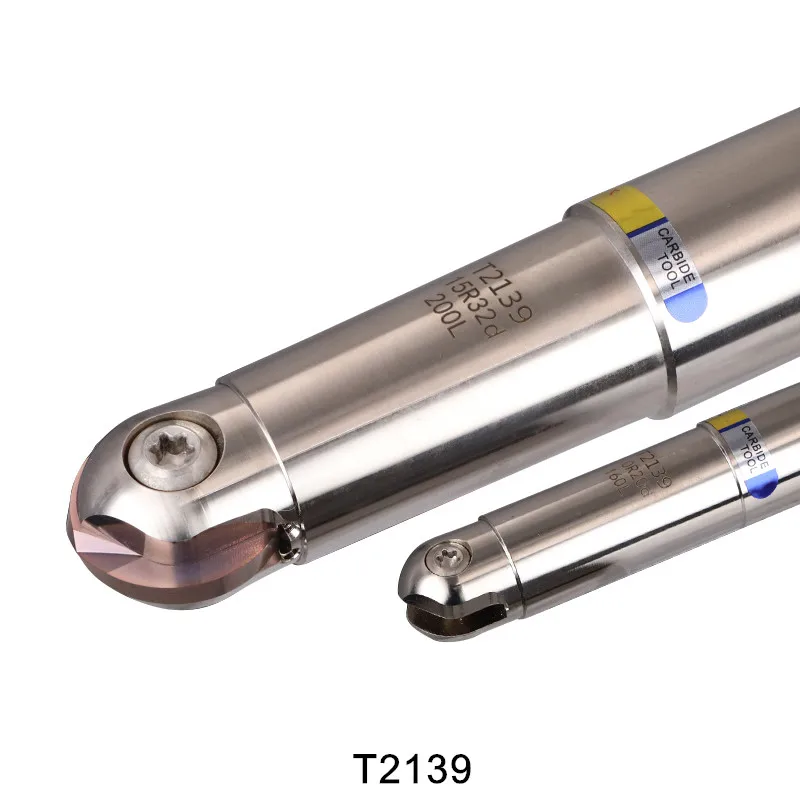 T2139 C20 ball head finishing milling cutter shank semi circular blade ...